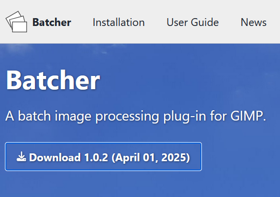 Batcher - Batch Image Processing Plug-in for GIMP 3 • GIMP Chat